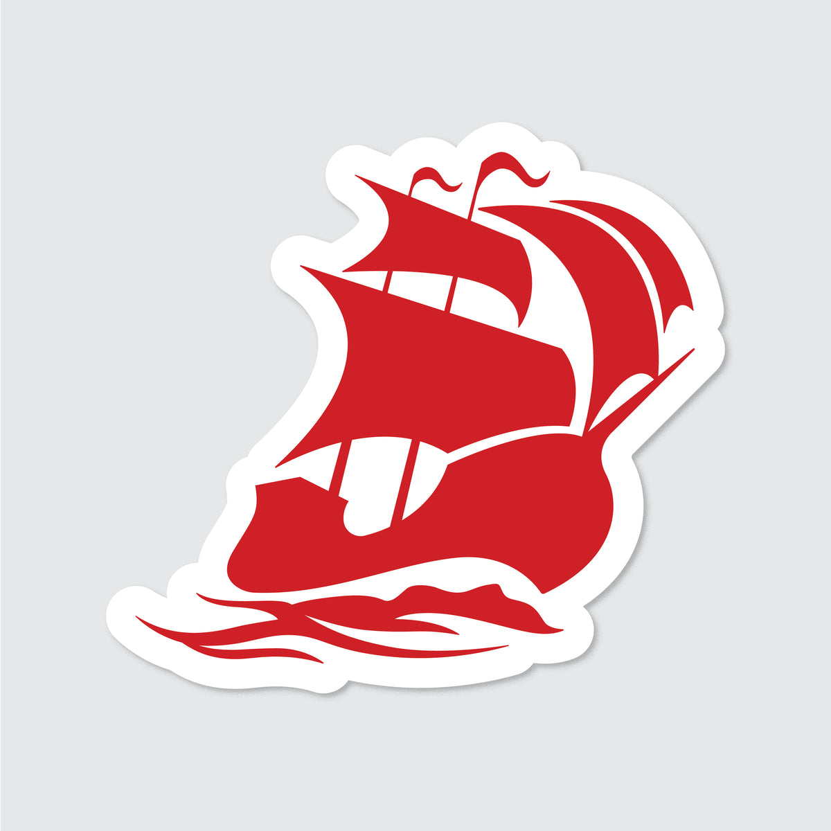 The Bulwark Ship Sticker, "Bulwark Red"